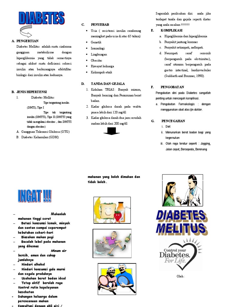 Leaflet Diabetes | PDF
