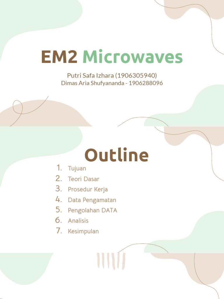 Pekan 2 - EM2 - Microwaves | PDF | Sains & Matematika
