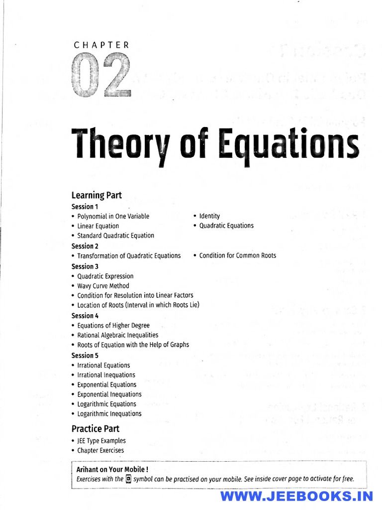 Arihant Skills in Mathematics For JEE Main & Advanced Algebra Export ...