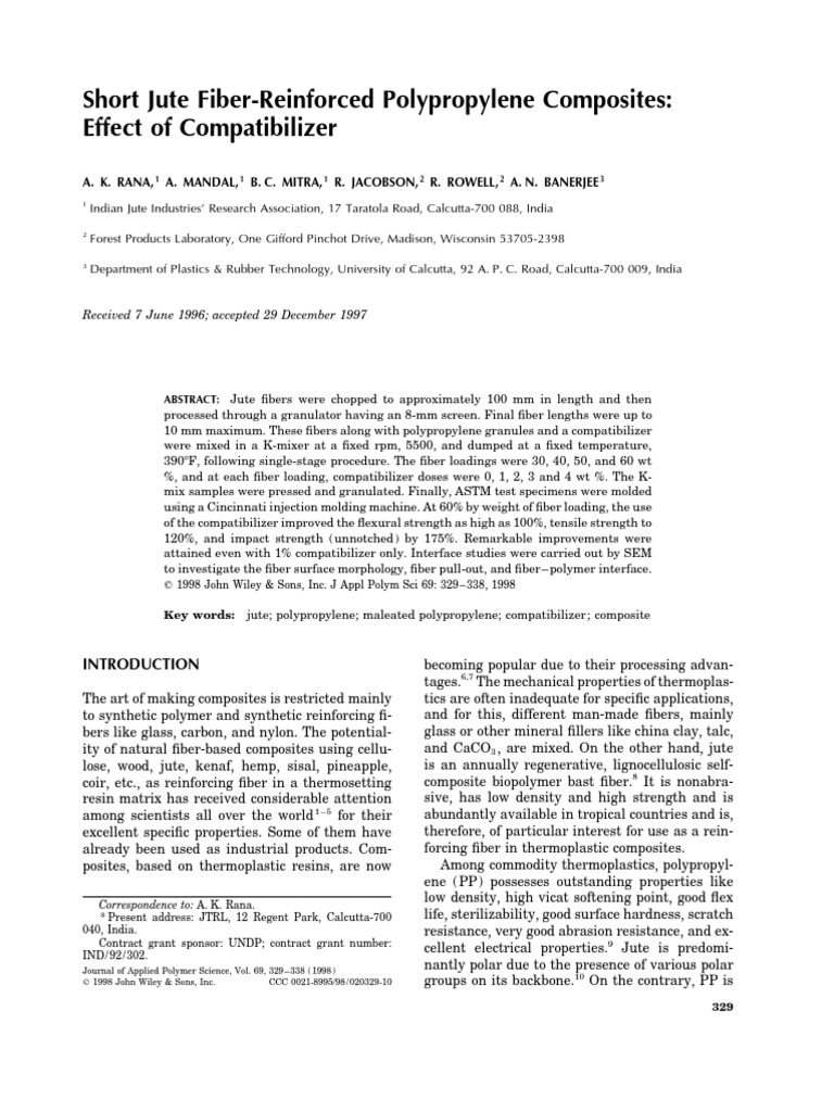(Sici) 1097-4628 (19980711) 69 2 329 Aid-App14 3.0.co 2-R | PDF ...