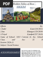 AIP On Sikkim | PDF | Poetry | English Literature