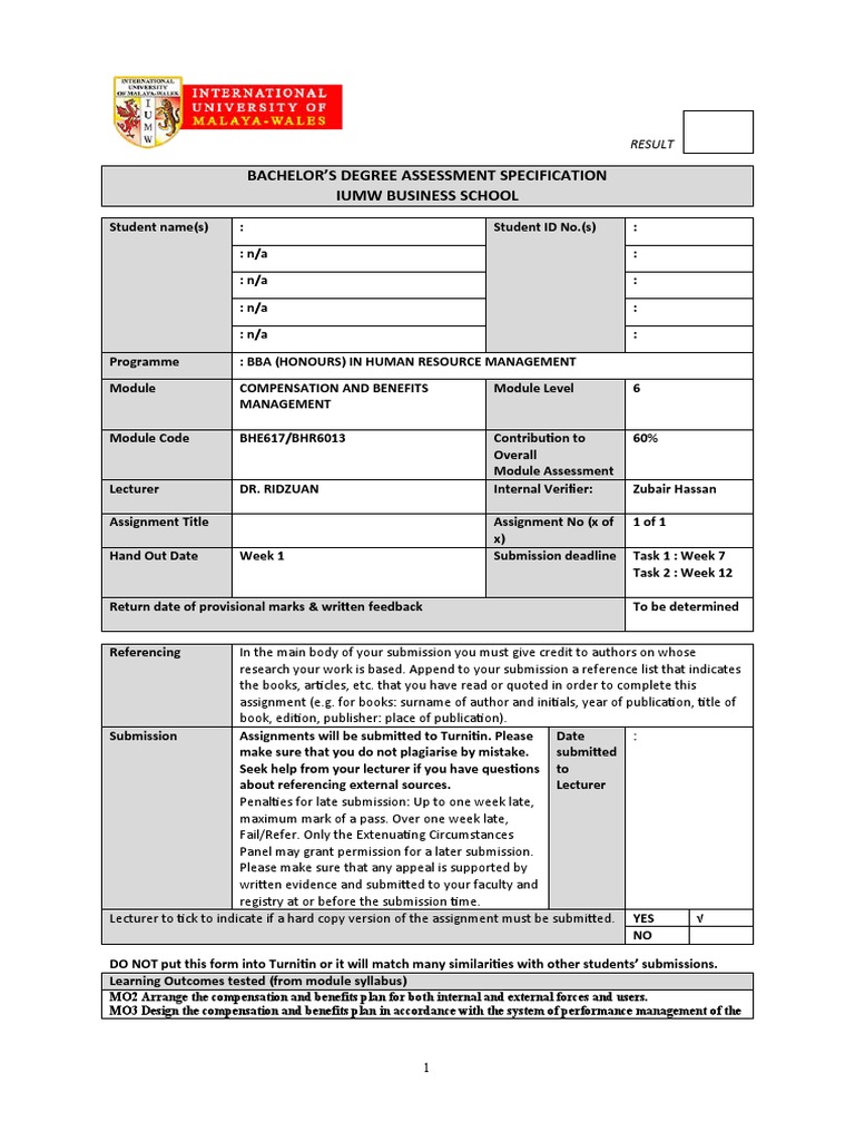 Assignment Specification Pdf Argument Idea