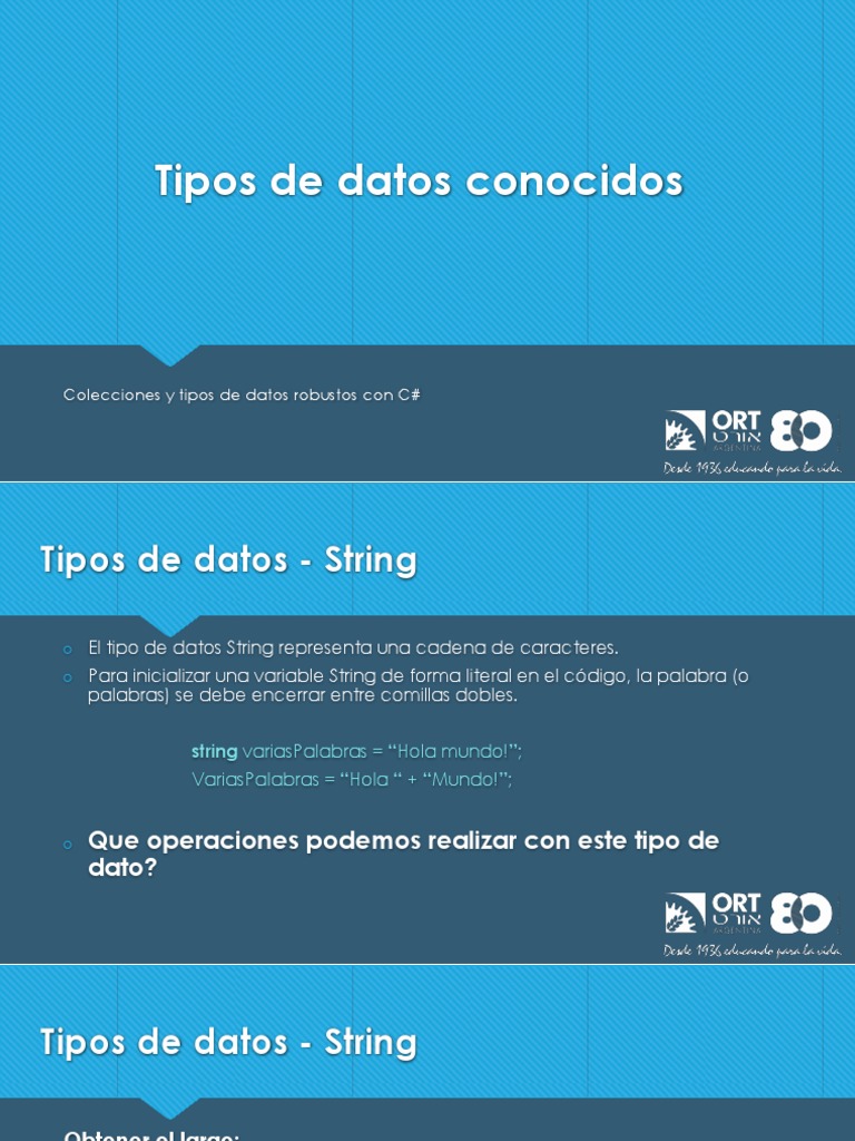 Colecciones y Tipos de Datos Robustos Con C# | PDF | C Sharp (lenguaje ...