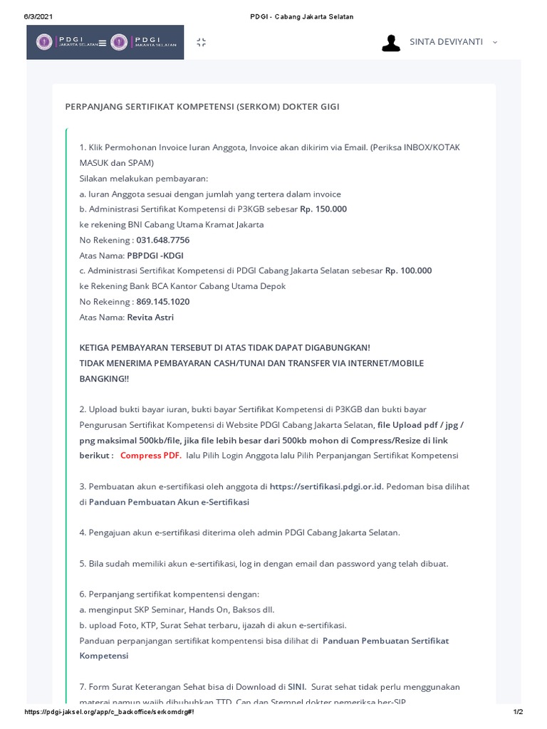 Langkah Perpanjang Serkom | PDF