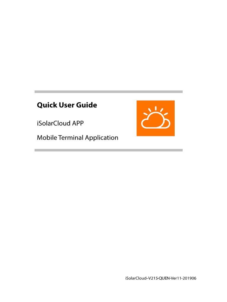 iSolarCloud App User Manual | PDF | Electrical Grid | Wi Fi