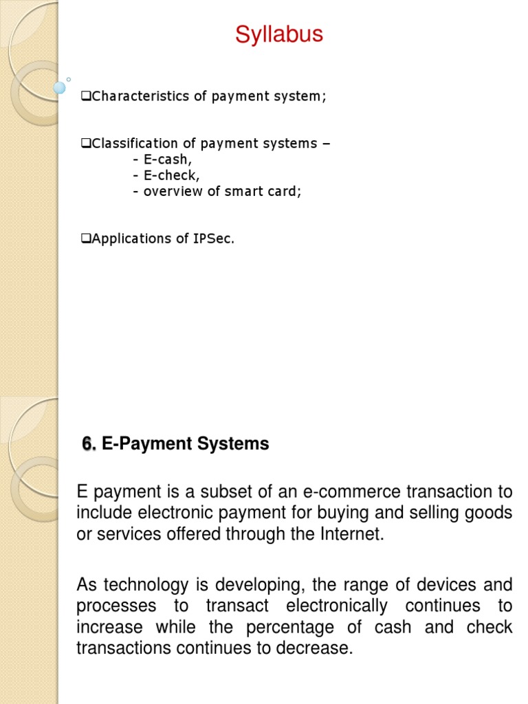 Chapter 7 E Payment | PDF | Smart Card | Credit Card