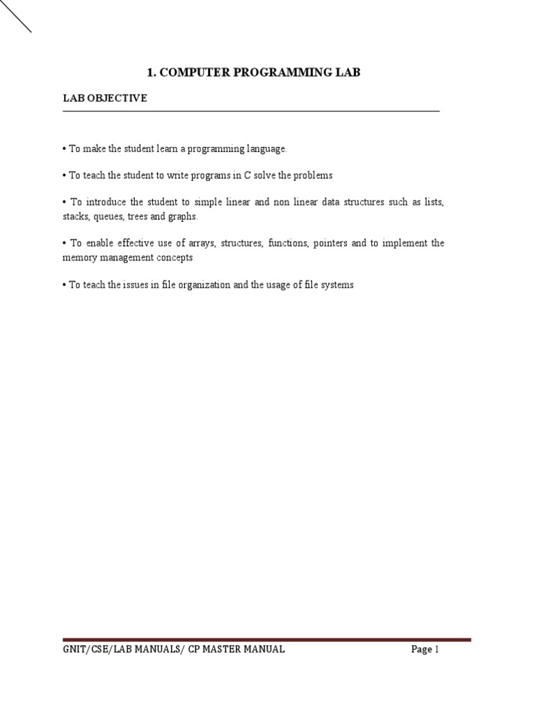 C Programming Lab Guide | PDF | Subroutine | Pointer (Computer Programming)