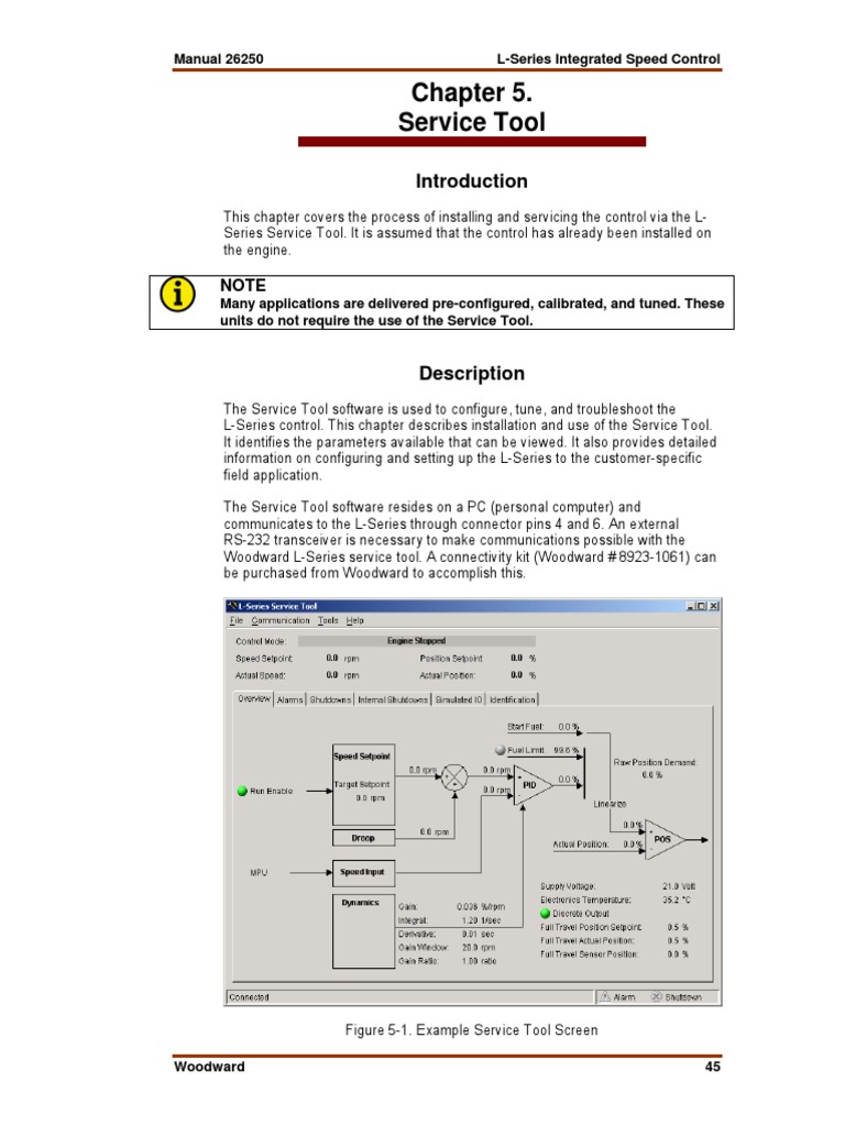Service Tool: Manual 26250 L-Series Integrated Speed Control | PDF ...