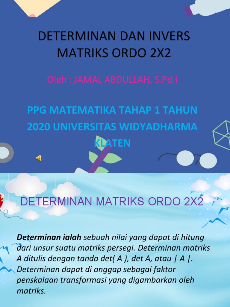 Determinan Ordo 2 X 2 | PDF