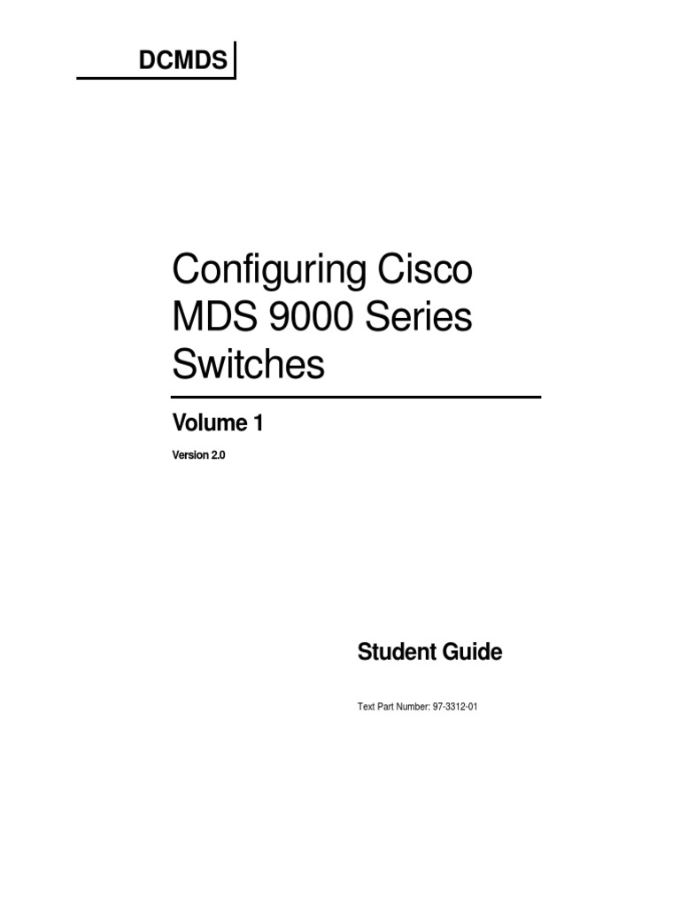DCMDS20SG Vol1 | PDF | Network Switch | Cisco Systems