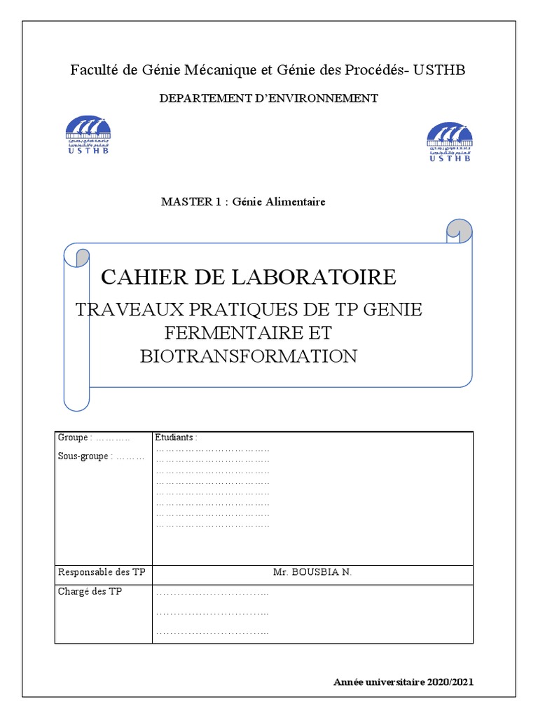 Cahier de Labo | PDF