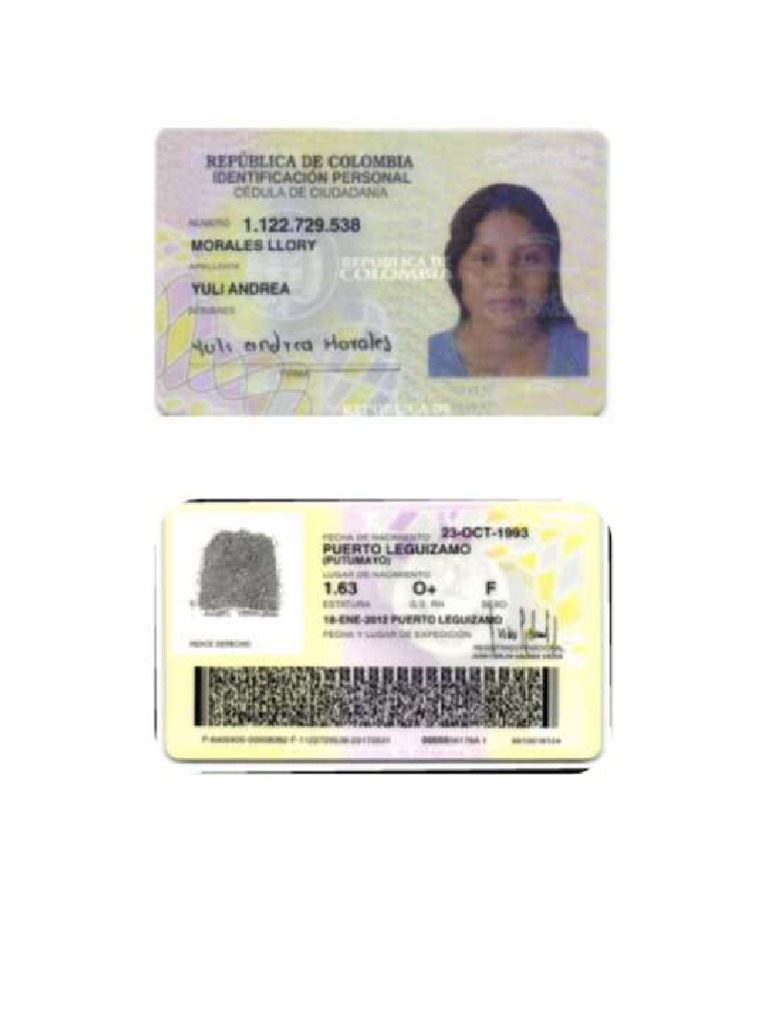 Cedula Yuli Morales | PDF