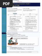 Present Simple Vs Present Continuous British English Student B1 B2 | PDF