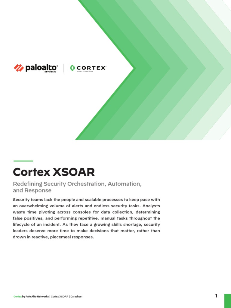 Cortex XSOAR: Redefining Security Orchestration, Automation, and ...