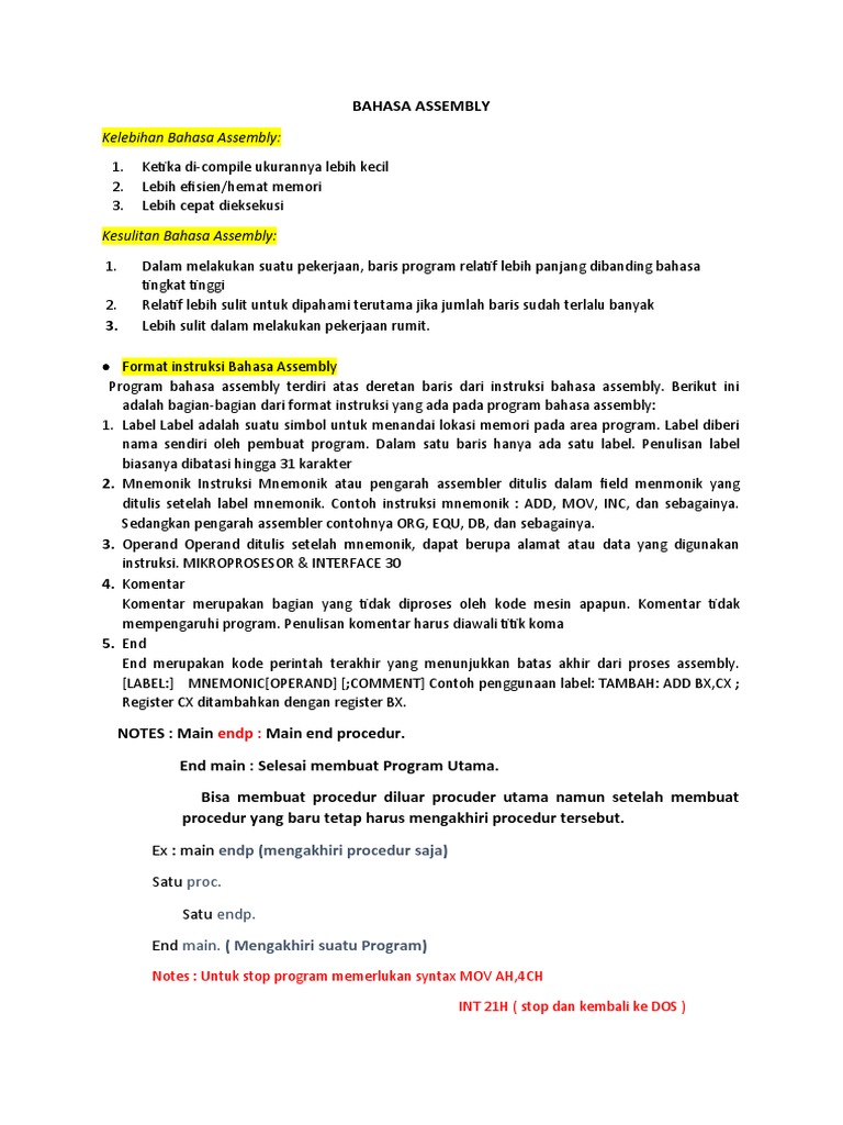 Bahasa Assembly | PDF