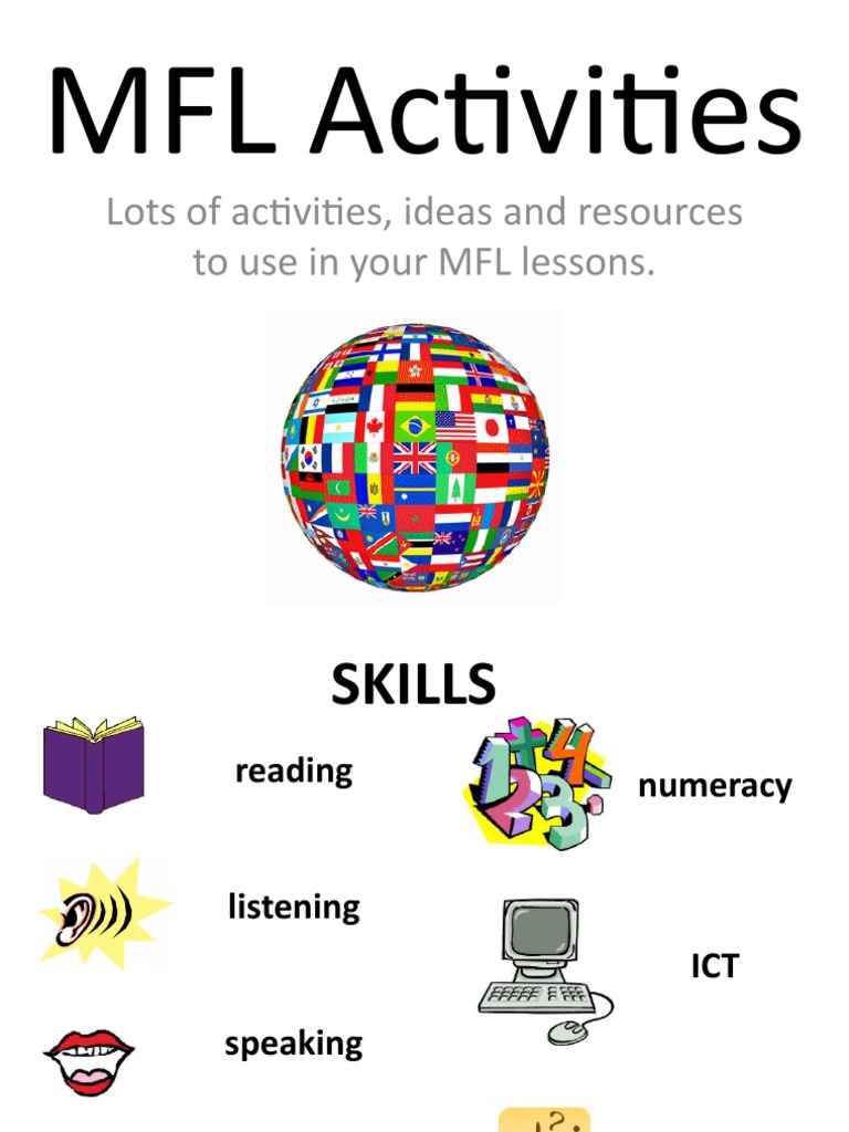 MFL Activities | PDF | Vocabulary | Language Education