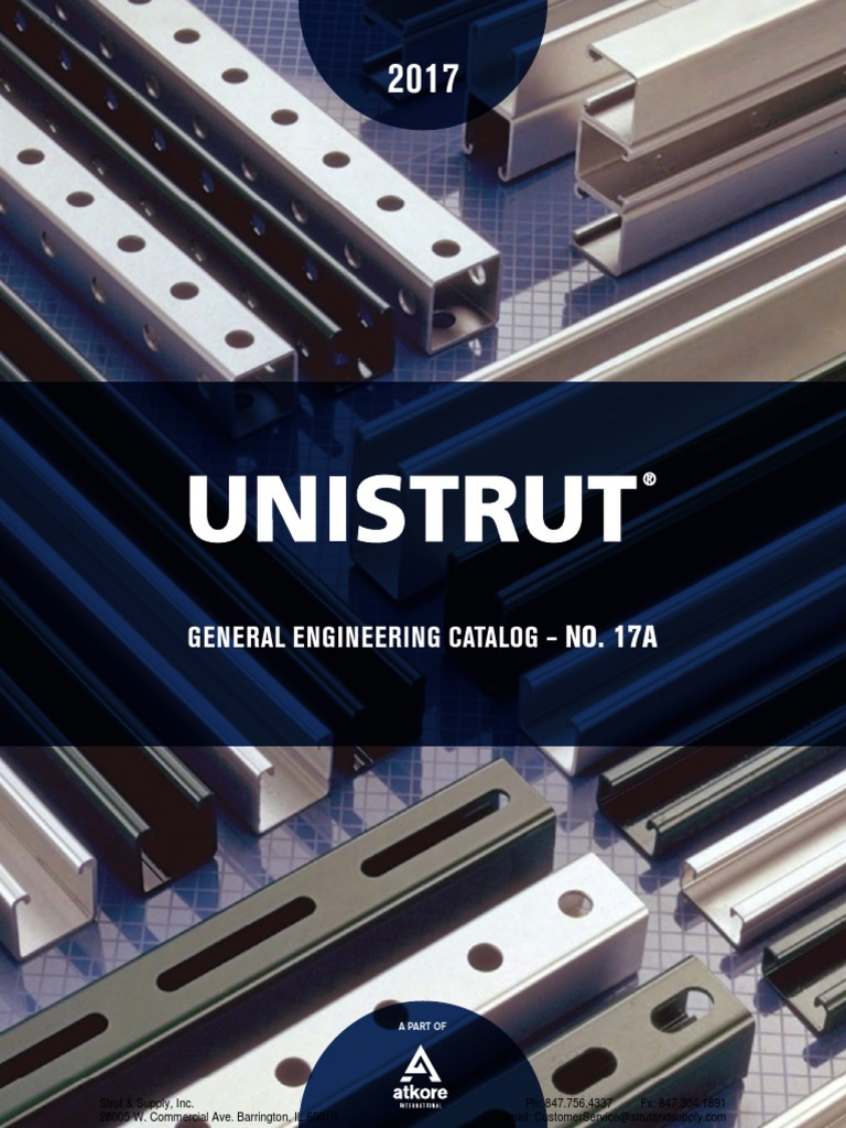Unistrut General Engineering Catalog Pdf Screw Civil Engineering