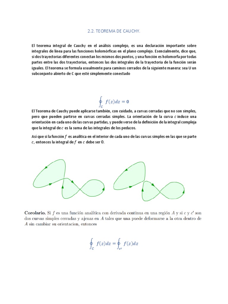 Teorema de Cauchy. | PDF