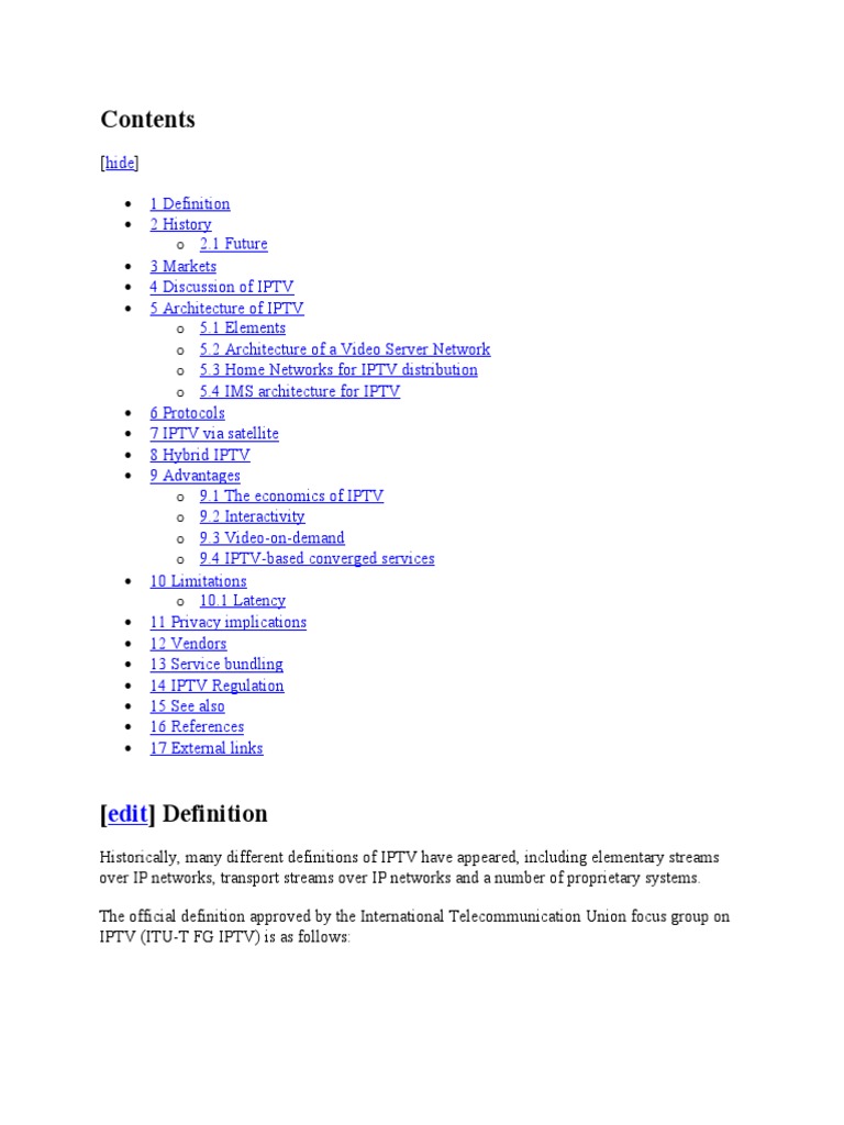 IPTV | PDF | Set Top Box | Iptv
