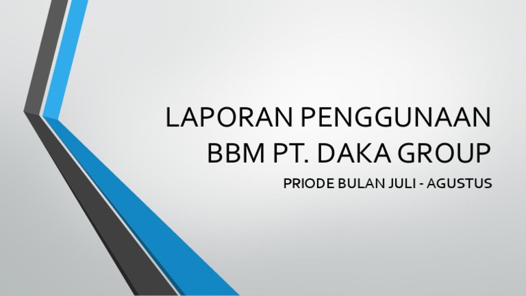 Laporan Penggunaan BBM Juli | PDF