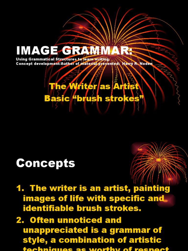 Image Grammar 5 Basic Brush Strokes | PDF | Verb | Paintings