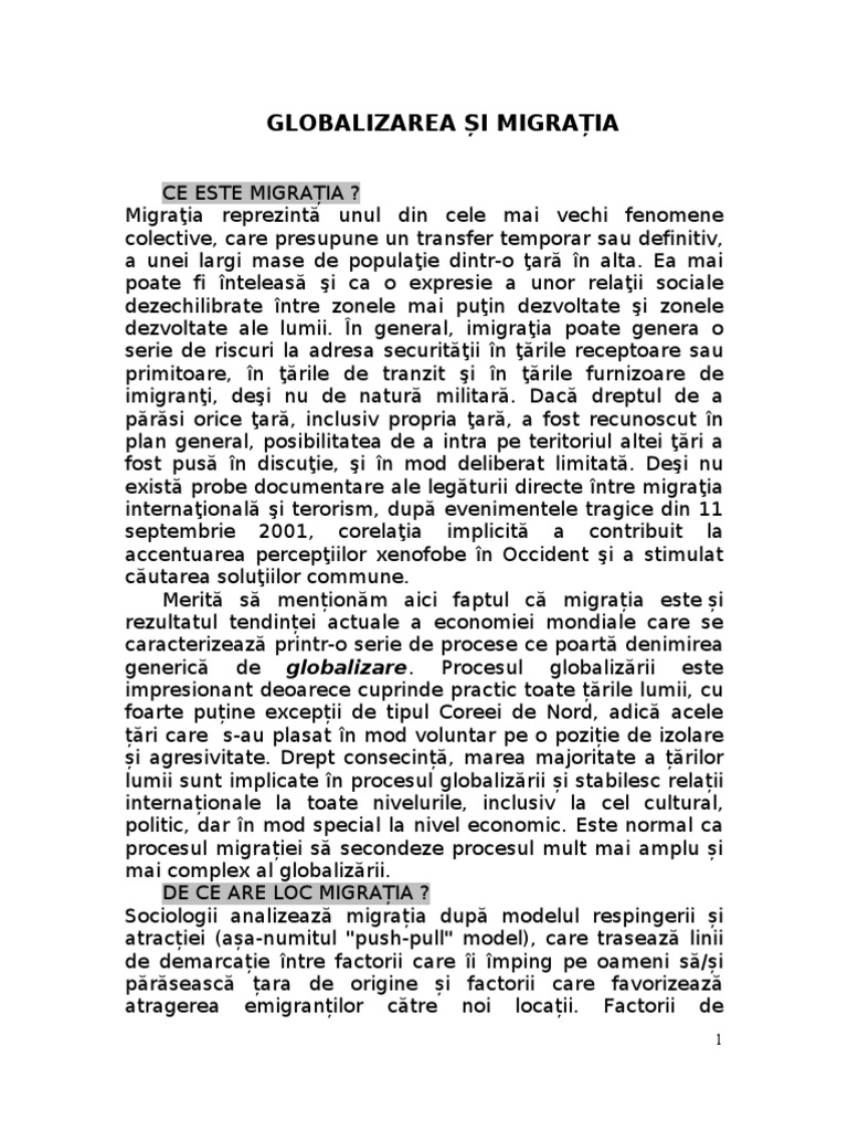 Migratia | PDF