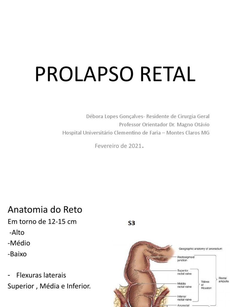8 - Prolapso Retal | PDF | Especialidades médicas | Gastroenterologia