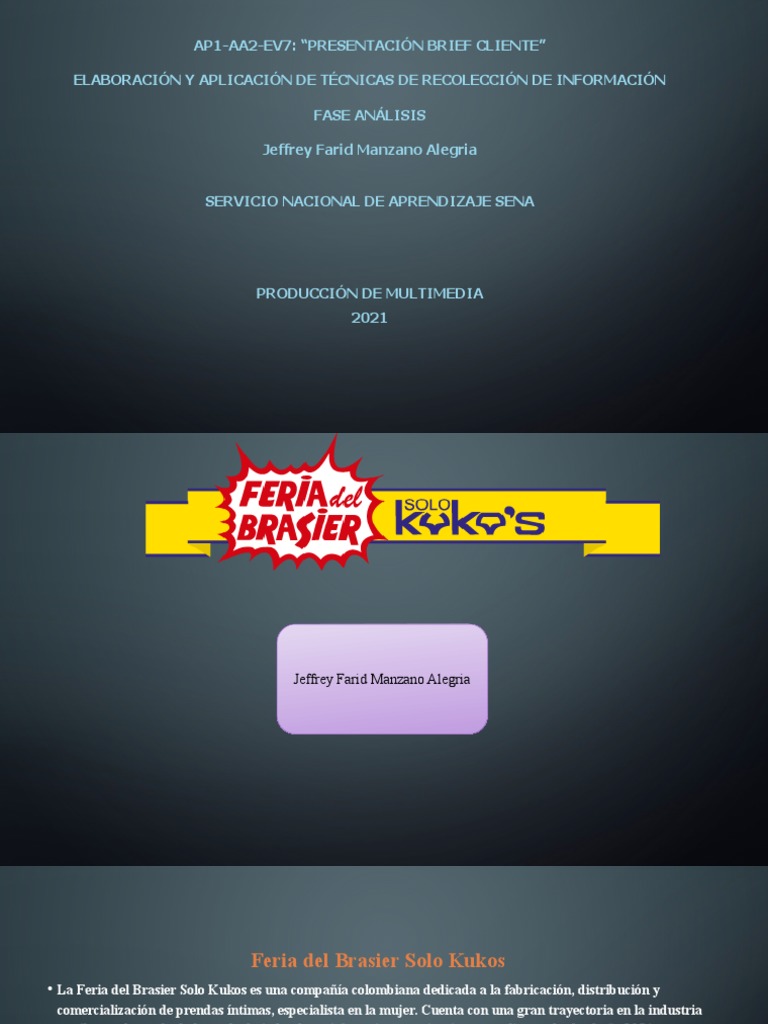 AP1 AA2 EV7 Presentacion Brief Cliente 1 | PDF | Marca | Marketing