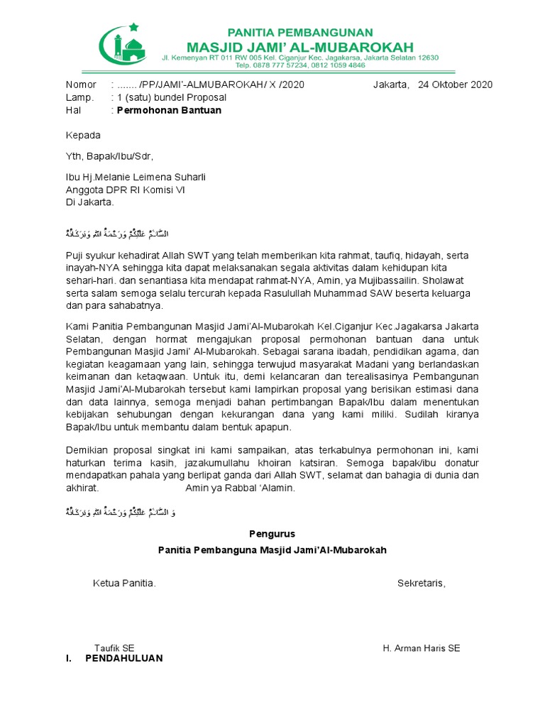 Kop Masjid Jami Al Mubarokah - Ah.1 - EDITED | PDF