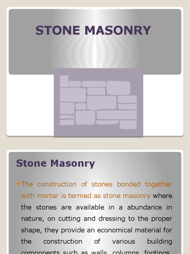 Stone Massonary | PDF | Masonry | Structural Engineering