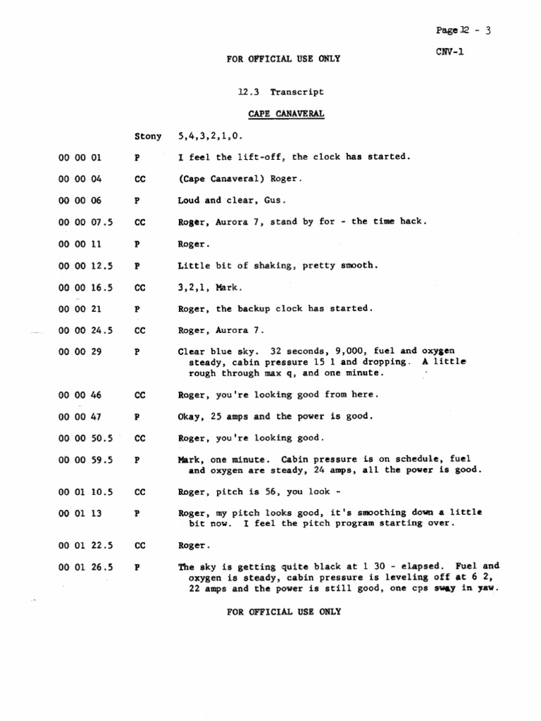 MA 7 Transcript | PDF | Spaceflight Technologies | Aerospace Engineering