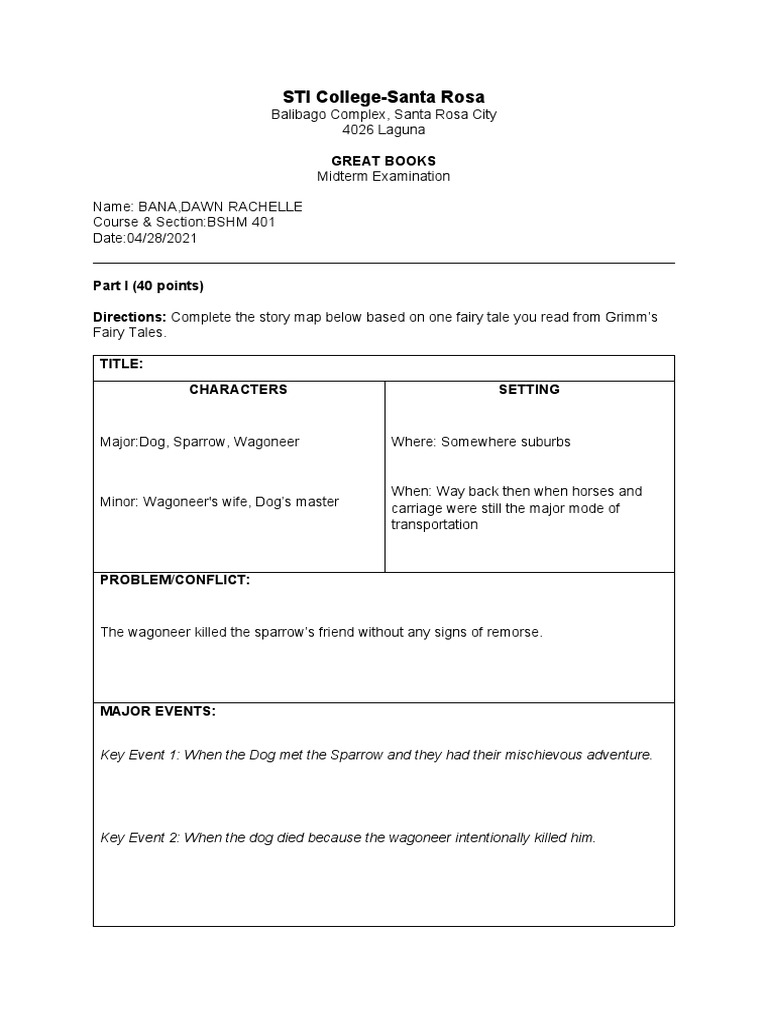 Great Books-Midterm Exam | PDF | Pride And Prejudice