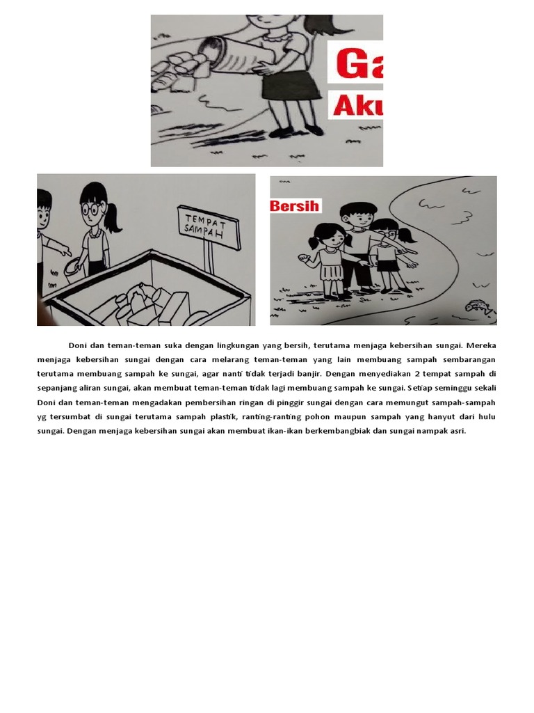 Kebersihan Sungai: Upaya Doni dan Teman-teman | PDF | Seni
