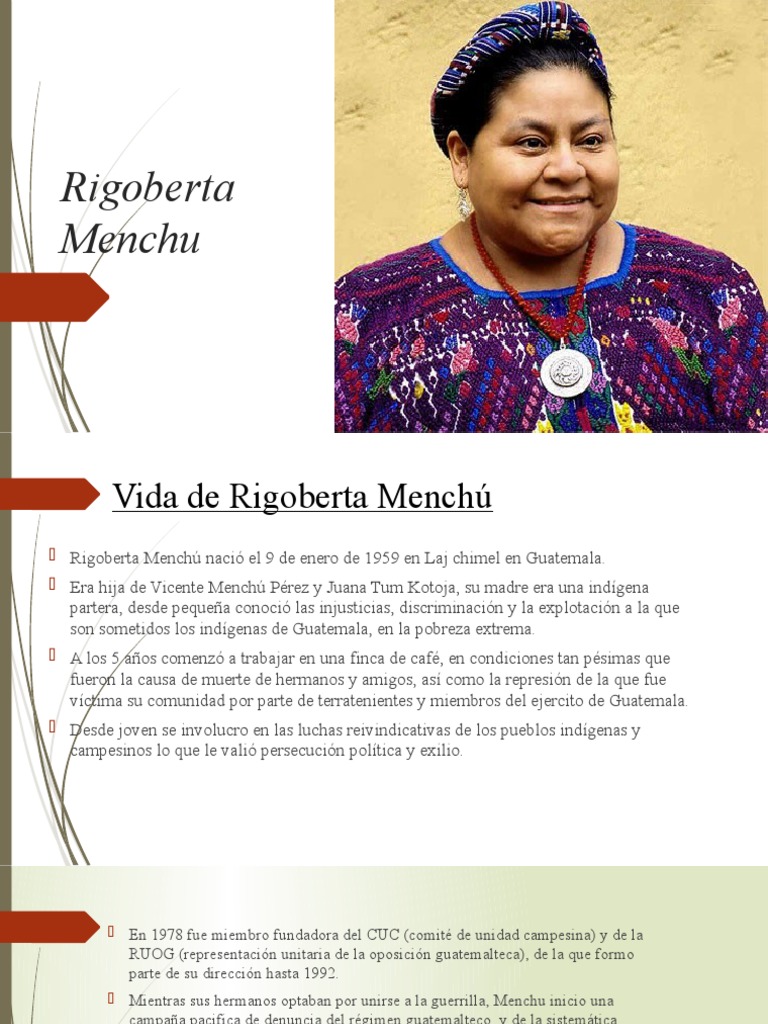 Rigoberta Menchu | PDF | Abusos de derechos humanos | Derechos humanos