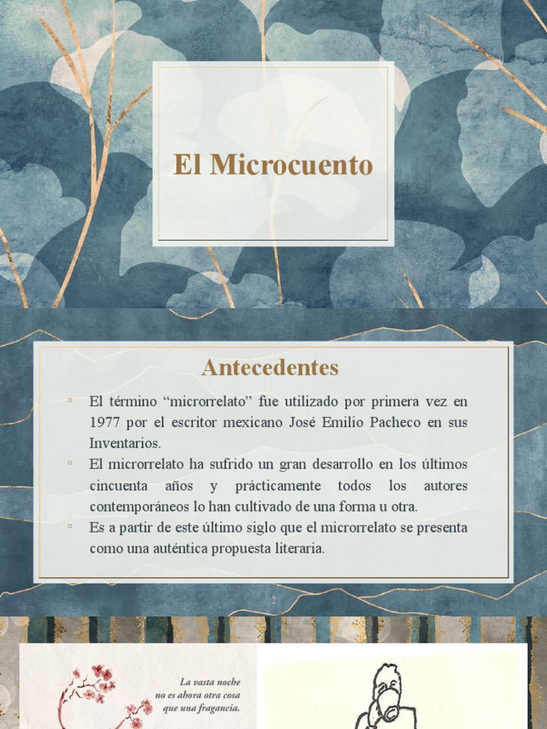PPT. El Micro Cuento. III Medio | PDF