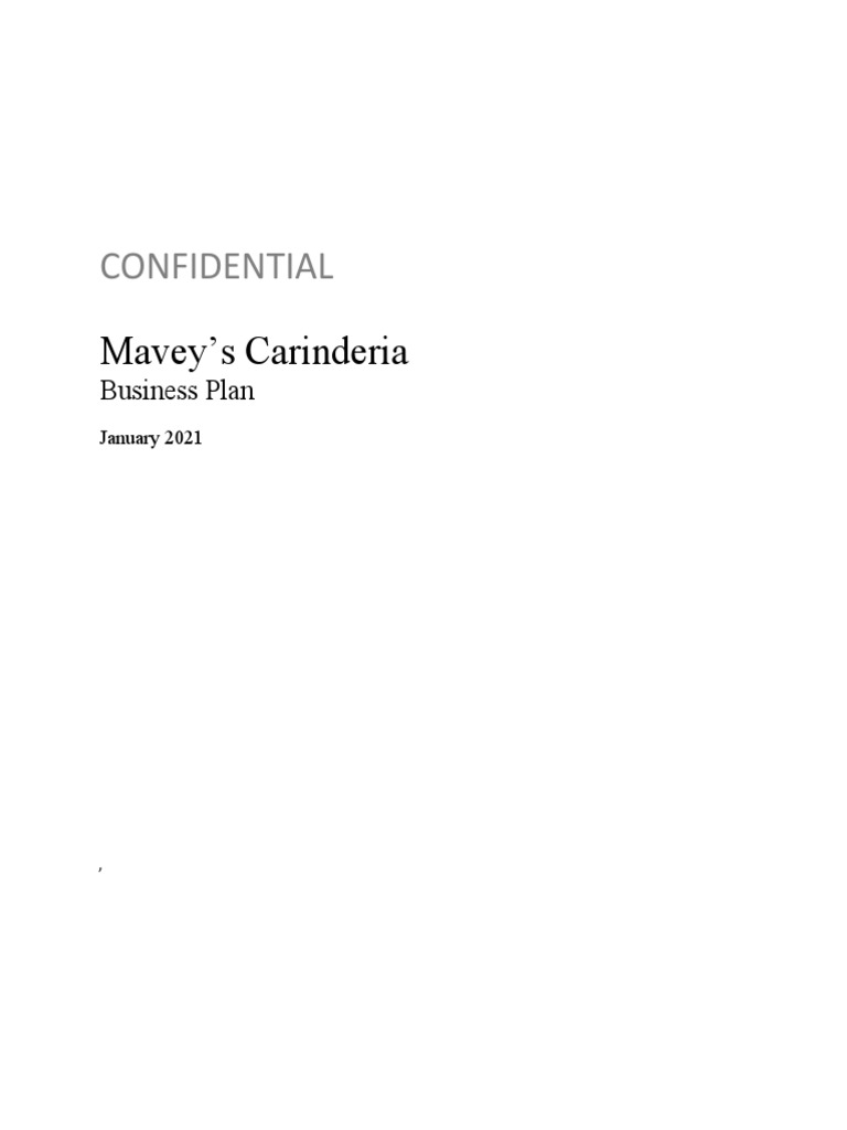 Mavey's Carideria Bplan 1 | PDF | Restaurants | Menu
