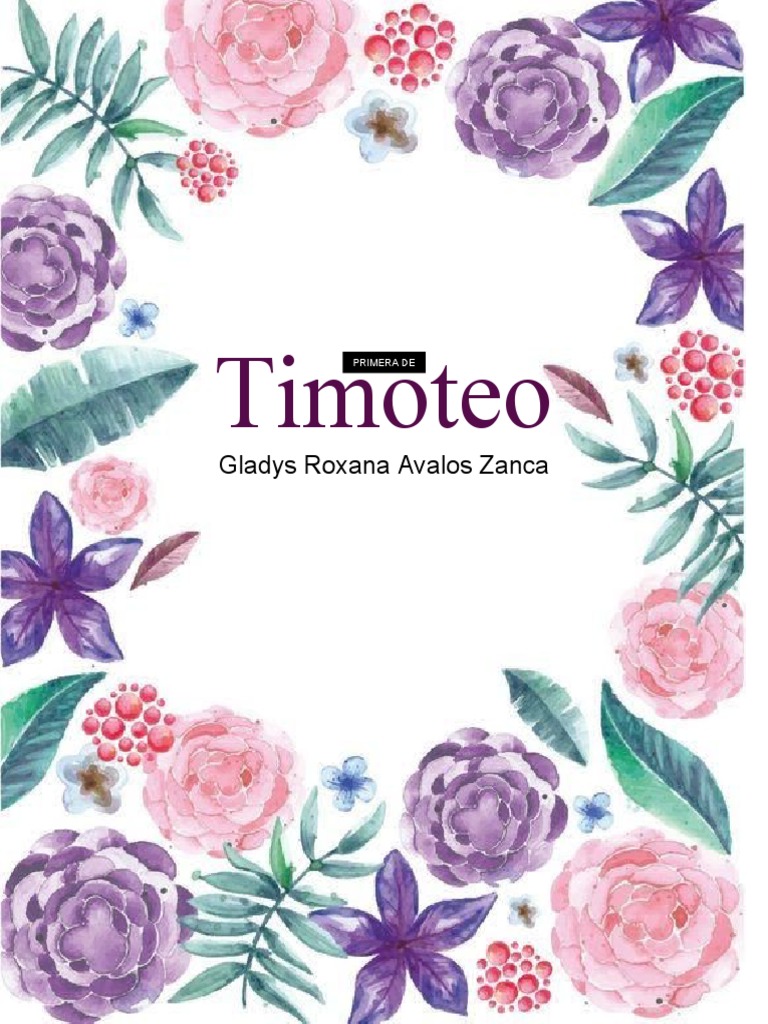 Primera de Timoteo | PDF | Pablo el apóstol | Fe