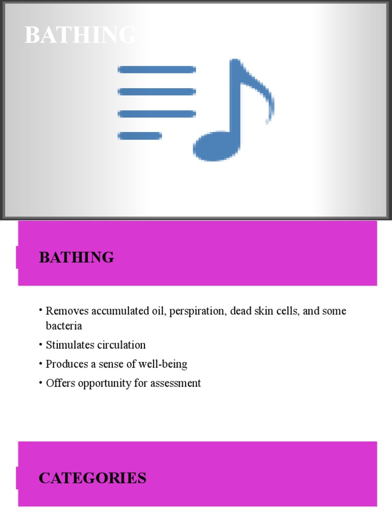 Bathing An Adult Client | PDF | Bathing | Hygiene