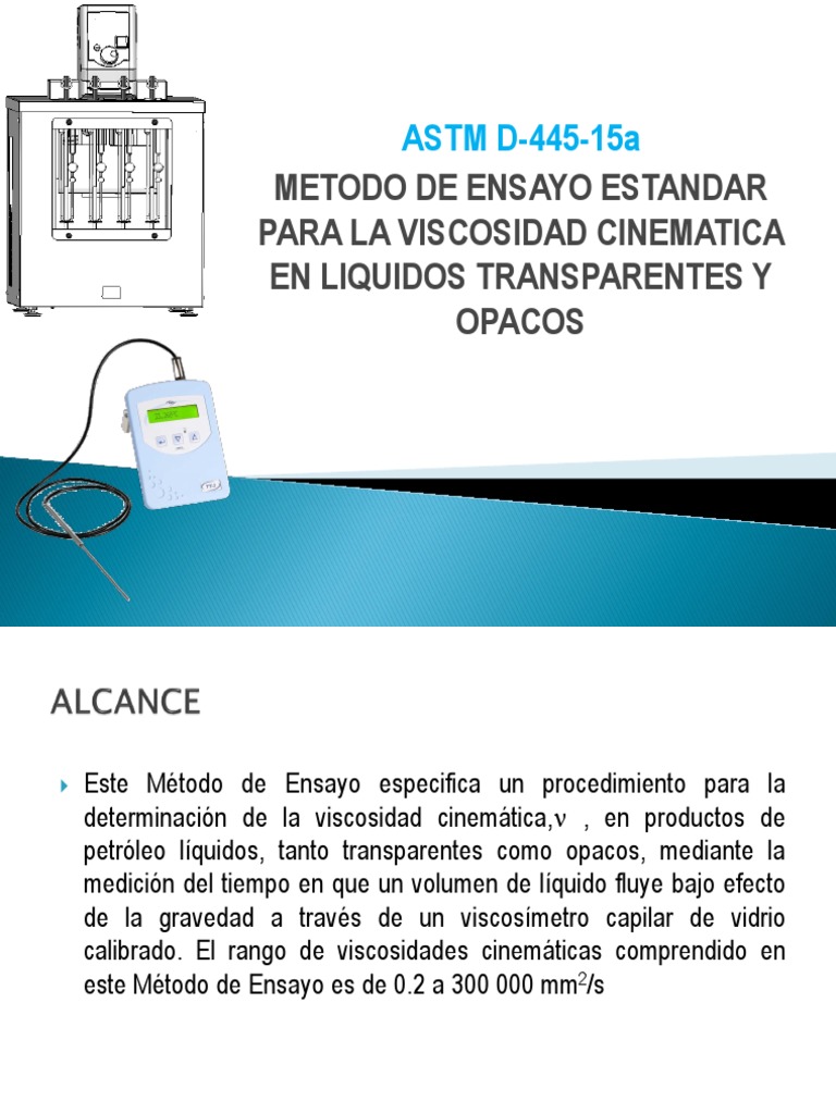 Astm D445-2015a Viscosidad | PDF | Líquidos | Viscosidad