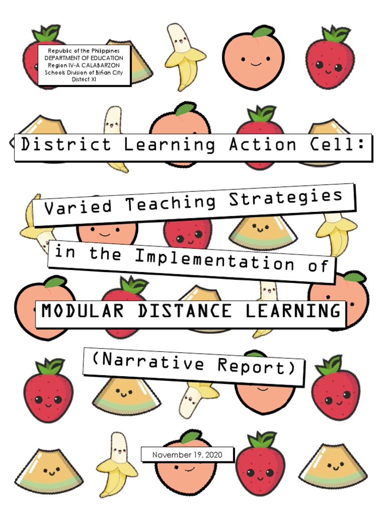 Narrative Report - DLAC - Varied Teaching Strategies | PDF | Teaching ...