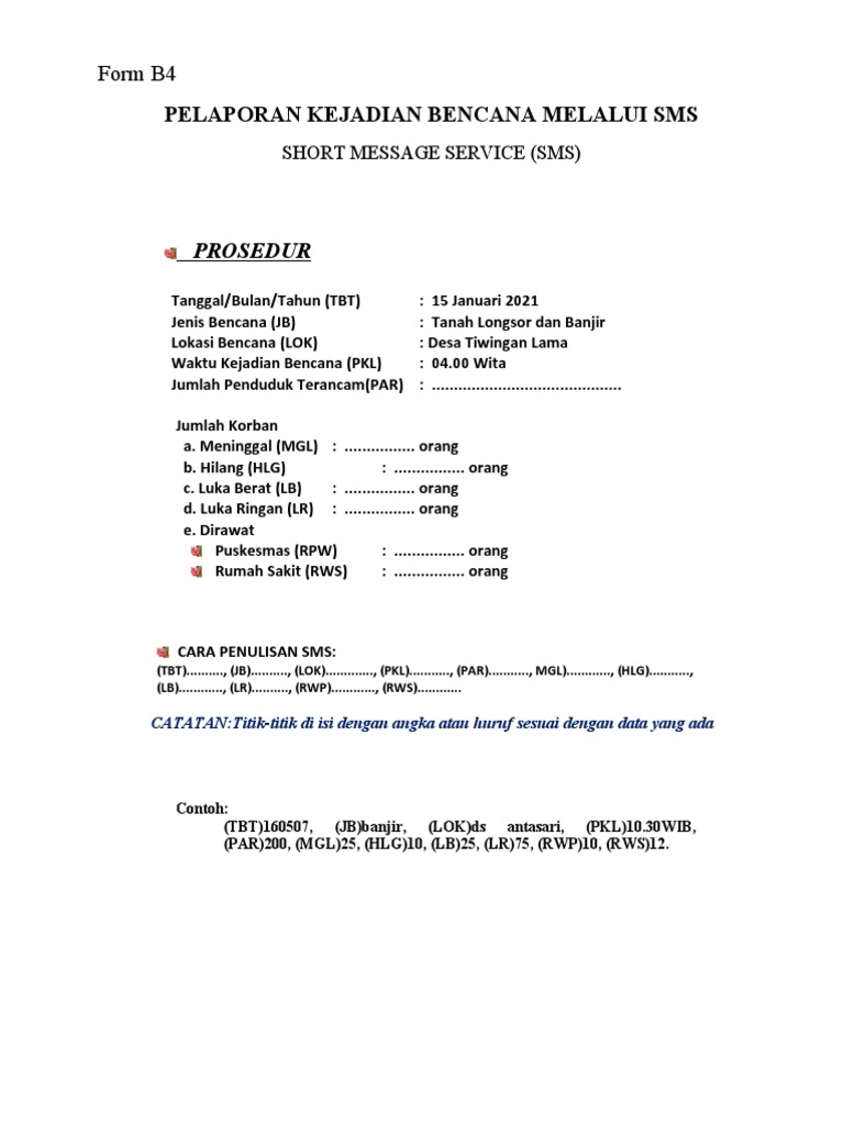 Form B4 | PDF | Ilmu Sosial