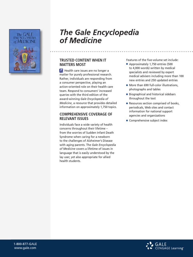 The Gale Encyclopedia of Medicine: Trusted Content When It Matters Most ...