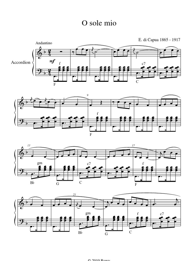 O Sole Mio | PDF