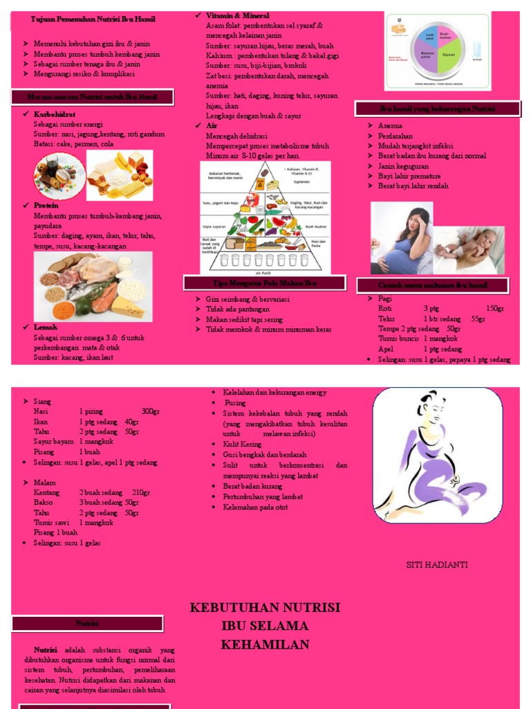 Leaflet Gizi Ibu Hamil Pdf