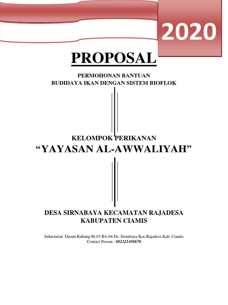 Proposal Bioflok Al Awwaliyah | PDF