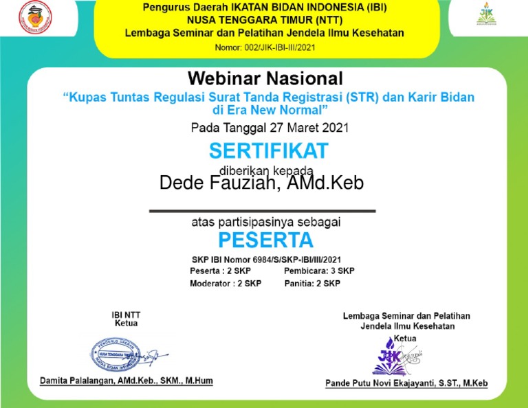 Dede Fauziah, Amd - Keb | PDF