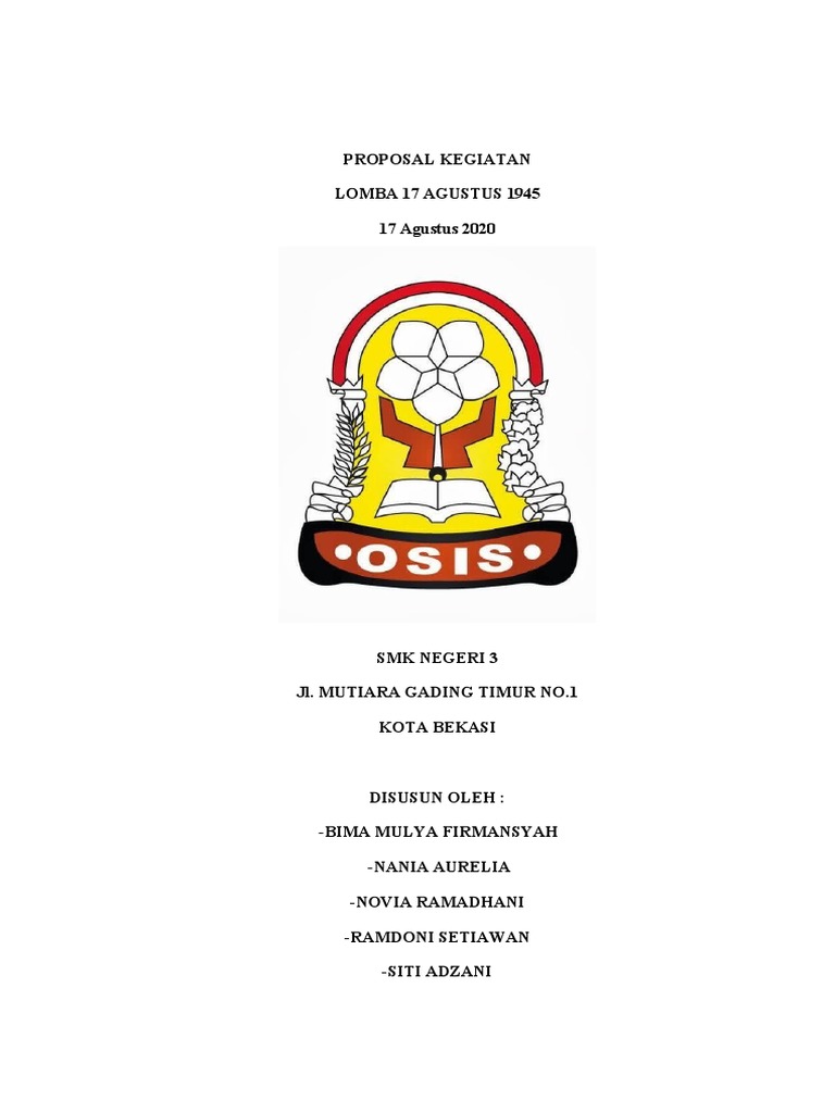 Proposal Semi Formal Lomba 17 Agustus 1945 | PDF