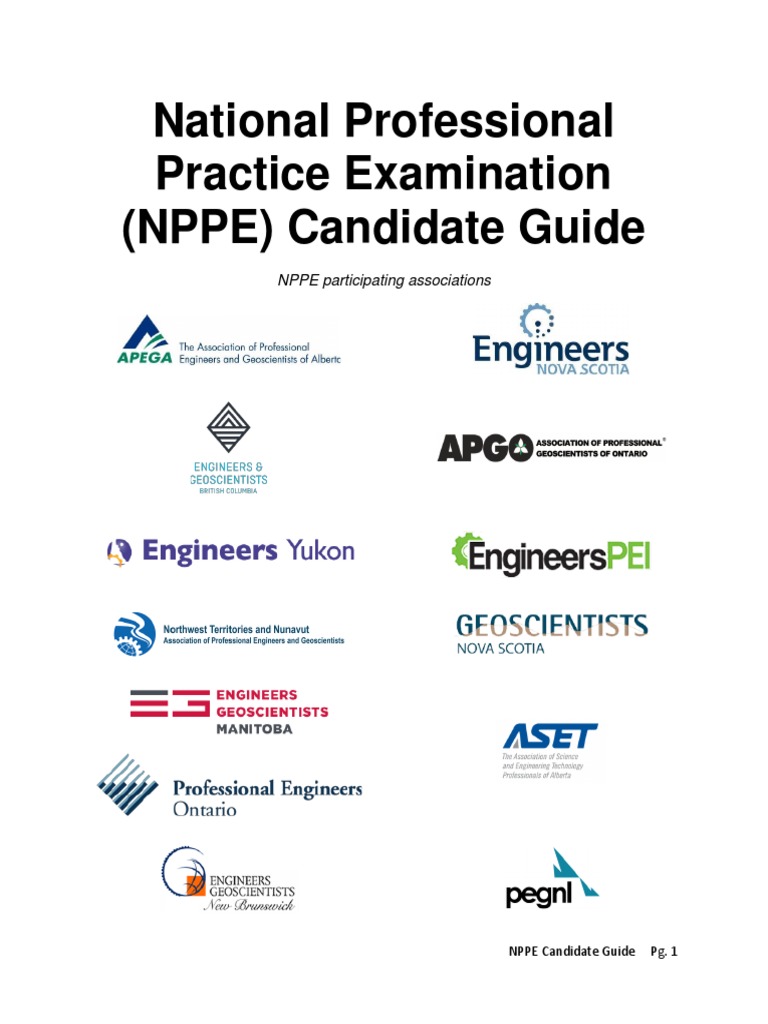 National Professional Practice Examination (NPPE) Candidate Guide | PDF ...