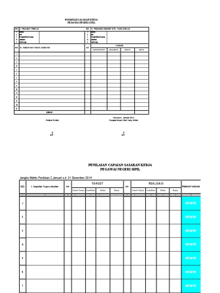 SKP Blanko Kosong | PDF