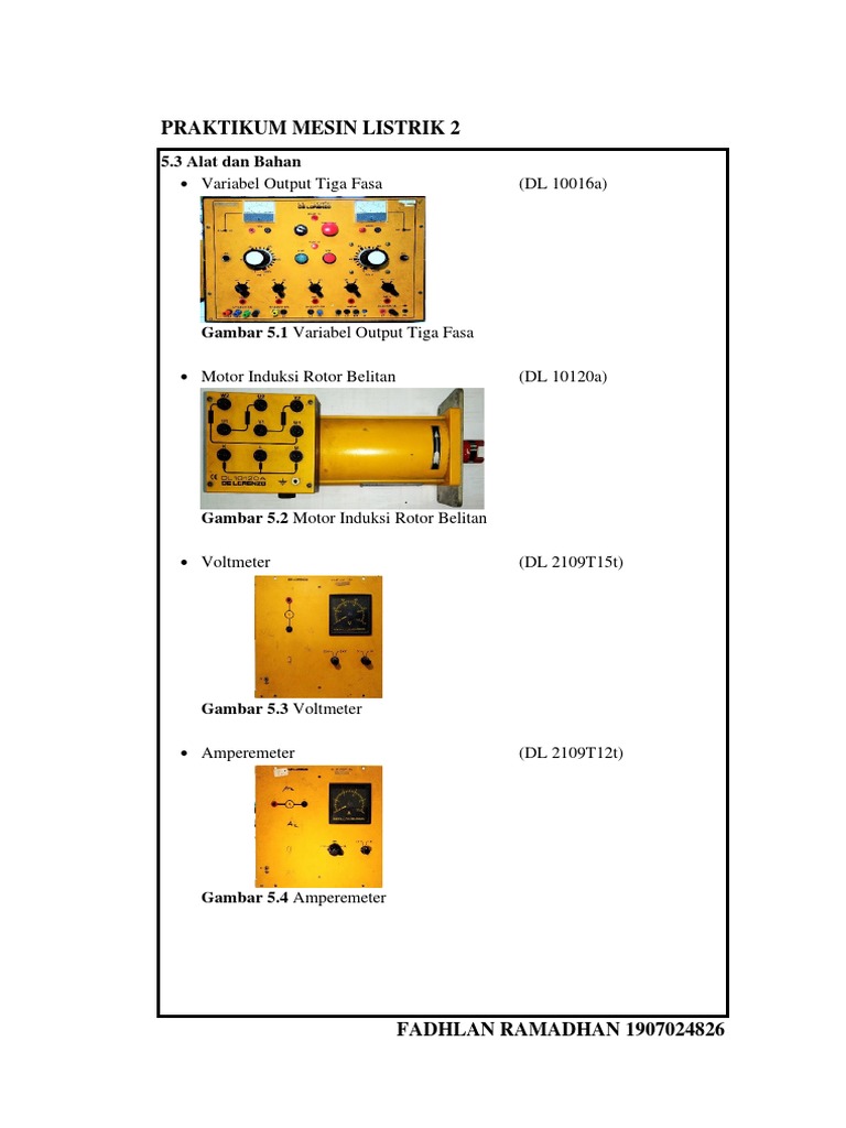 p05 Motor Induksi Rotor Belitan Beban Nol-Dikonversi | PDF